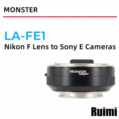 Monster Adapter LA-FE1 Adapter Auto Focus Lens for Nikon F Mount Lens ...