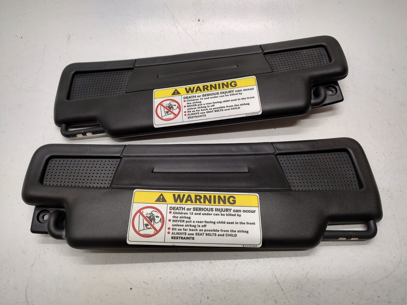 🥇05-11 MERCEDES R171 SLK-CLASS SET OF 2 FRONT LEFT & RIGHT SUN VISOR ...