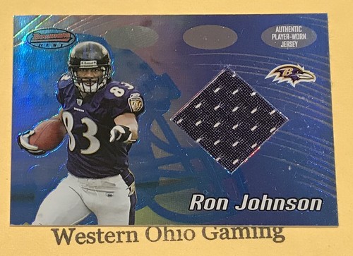 2002 Bowman's Best Ron Johnson #115 Authentic Player-Worn Jersey Card ...