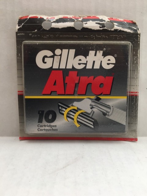 Gillette Atra 10 Count Refill Razor Blades Cartridges for sale online ...