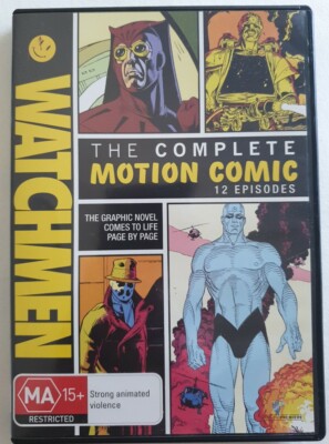 Watchmen - The Complete Motion Comic (DVD, 2008) REGION 4.... 2 DVD SET ...