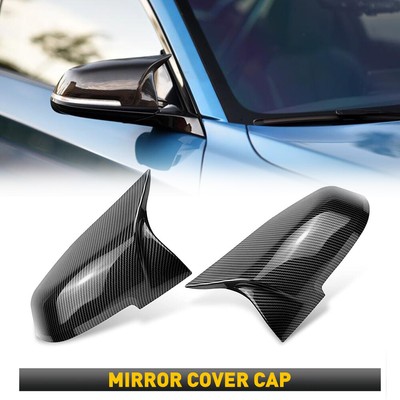 2x Carbon Fiber Side Mirror Cover Caps 51162222543, 51167292745 For 12 ...