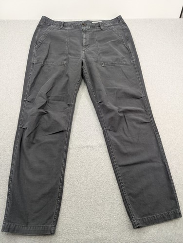 Outerknown Field Pants Mens 38x32 Gray Utility 100% Organic Cotton Work ...