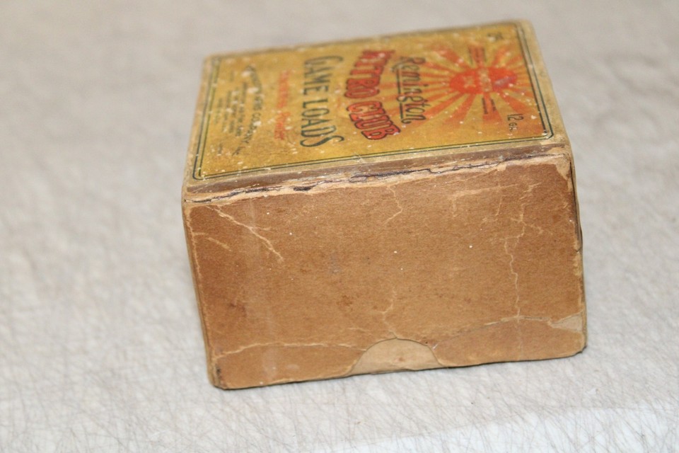 REMINGTON GAME LOADS SHOTSHELL AMMO SHELL BOX EMPTY 2 PIECE DUCK 6 SHOT ...