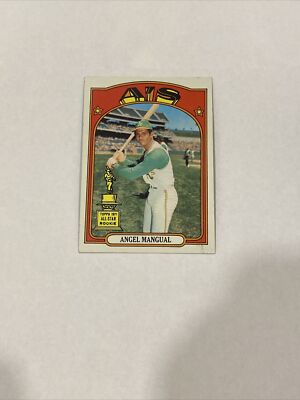 1972 Topps Baseball #62 Angel Mangual - Oakland Athletics - | eBay