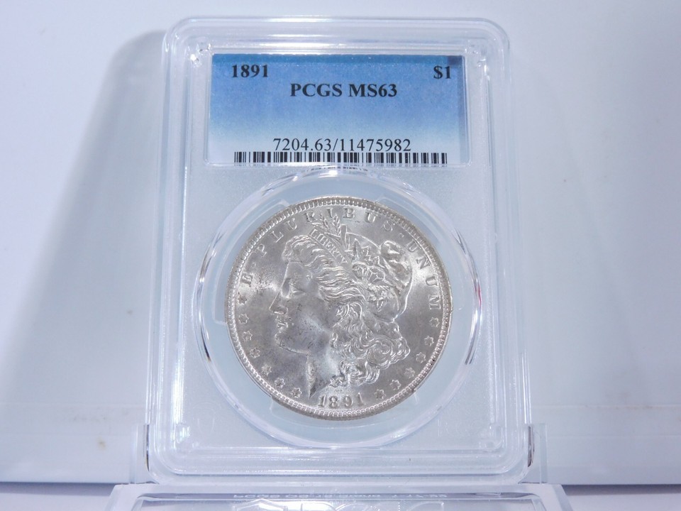 PCGS PRICE GUIDE - $275! 1891-P MORGAN Silver Dollar, PCGS MS-63! | eBay