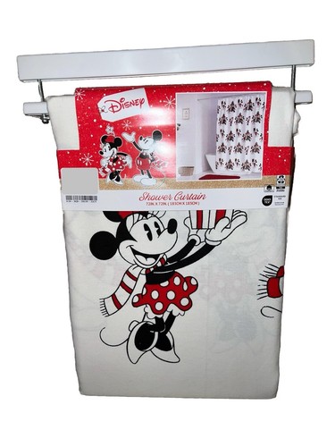 Disney Mickey & Minnie Mouse Shower Curtain Christmas Tree Gifts 72”x72” New🎄 | eBay