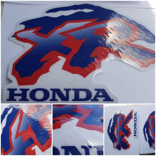 Tank Decals Graphics for Honda XR600R xr 600 93 RED BLUE glossy fast ...