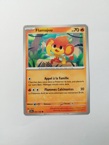 Carte Pokémon - Flamajou - 021/142 - EV07 - Courrone Stellaire - SCR | eBay