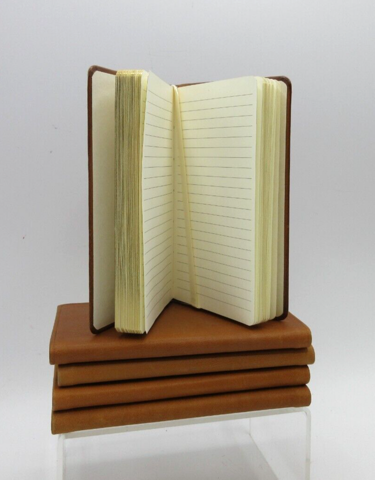 Personal Pocket Notebook Leather Journal Softcover 3x5" Lined Pages ...