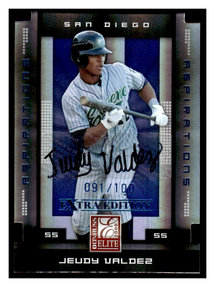2008 Donruss Elite Extra Edition #50 Jeudy Valdez Signature Aspirations ...