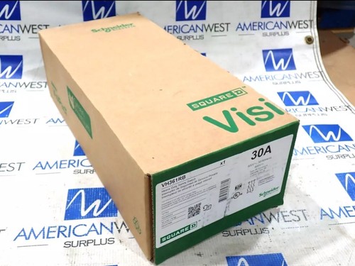New Square D VH361RB 3 Pole 30 Amp 600 Volt Fusible NEMA 3R Rainproof ...