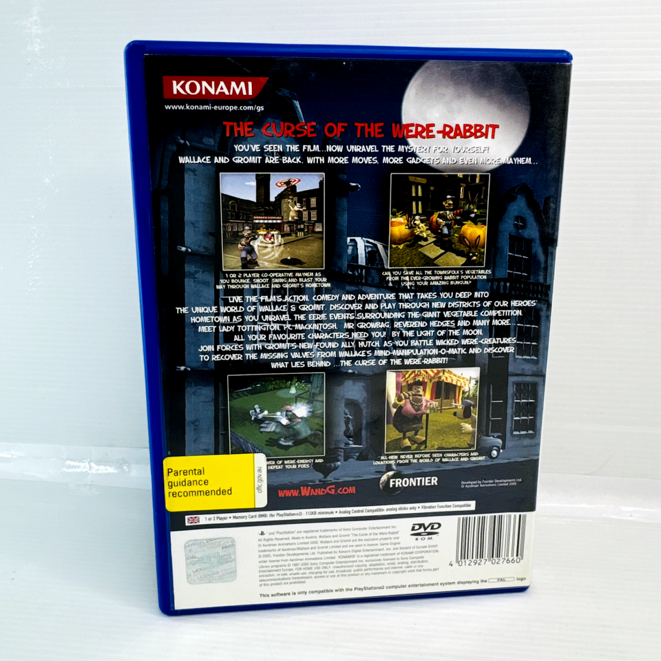 Wallace & Gromit The Curse Of The Were-Rabbit Sony Playstation 2 PS2 ...