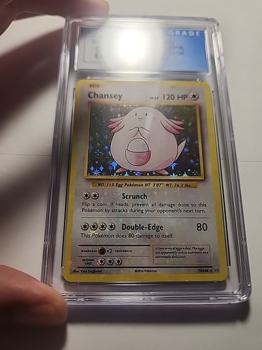 ERROR Light Holo Bleed Chansey 70/108 Holo Rare Pokemon XY Evolutions ...