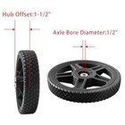 Lawn Mower Wheel Kits 7 Inch Replacement Wheels for Push Mower Set of 2 ...