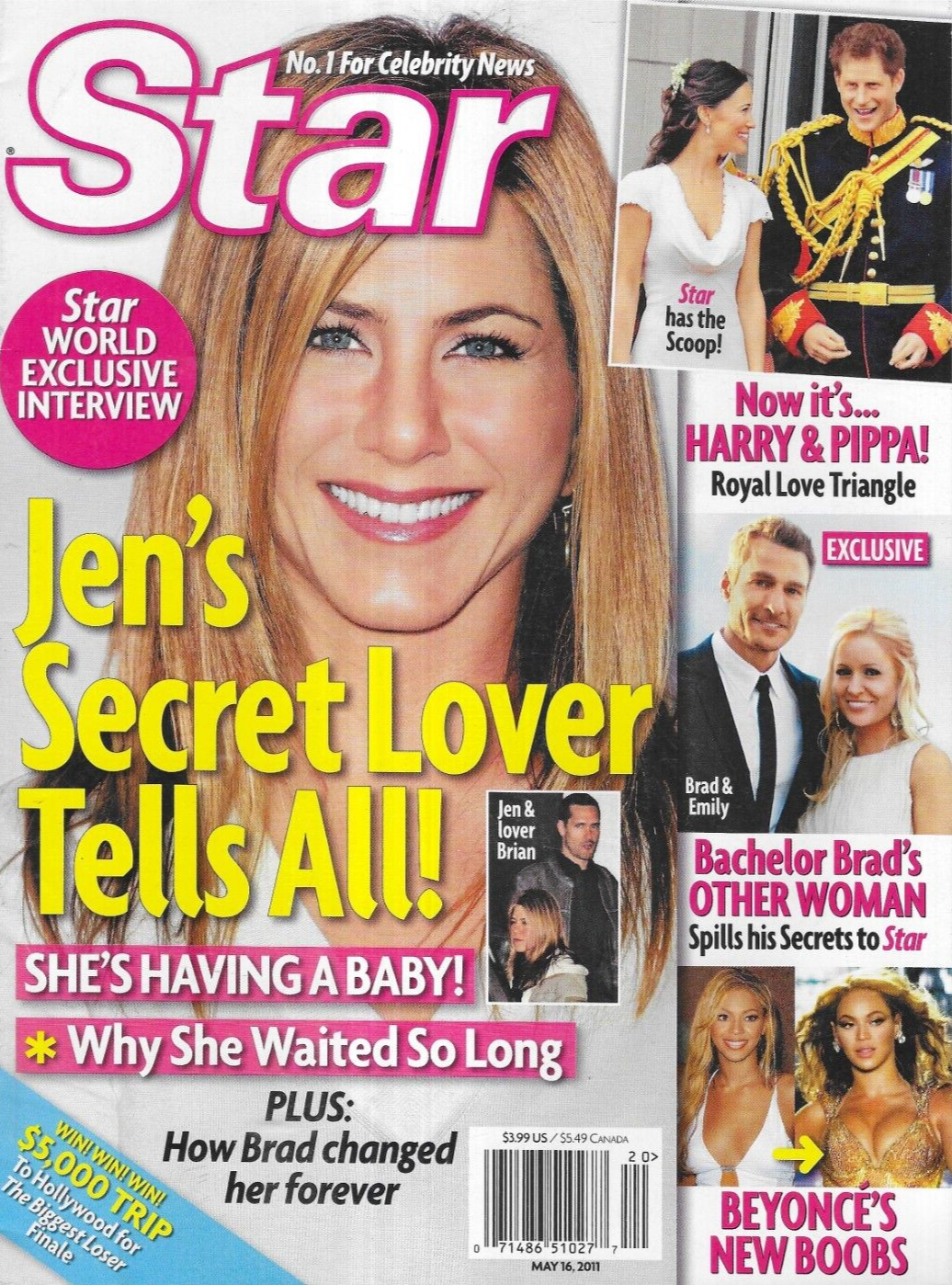 Star Magazine Jennifer Aniston Prince Harry Bachelor Beyonce Oprah ...