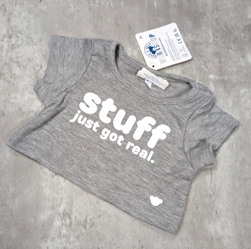 Build A Bear Grey Stuff Just Got Real Graphic T-Shirt Top BNWT | eBay