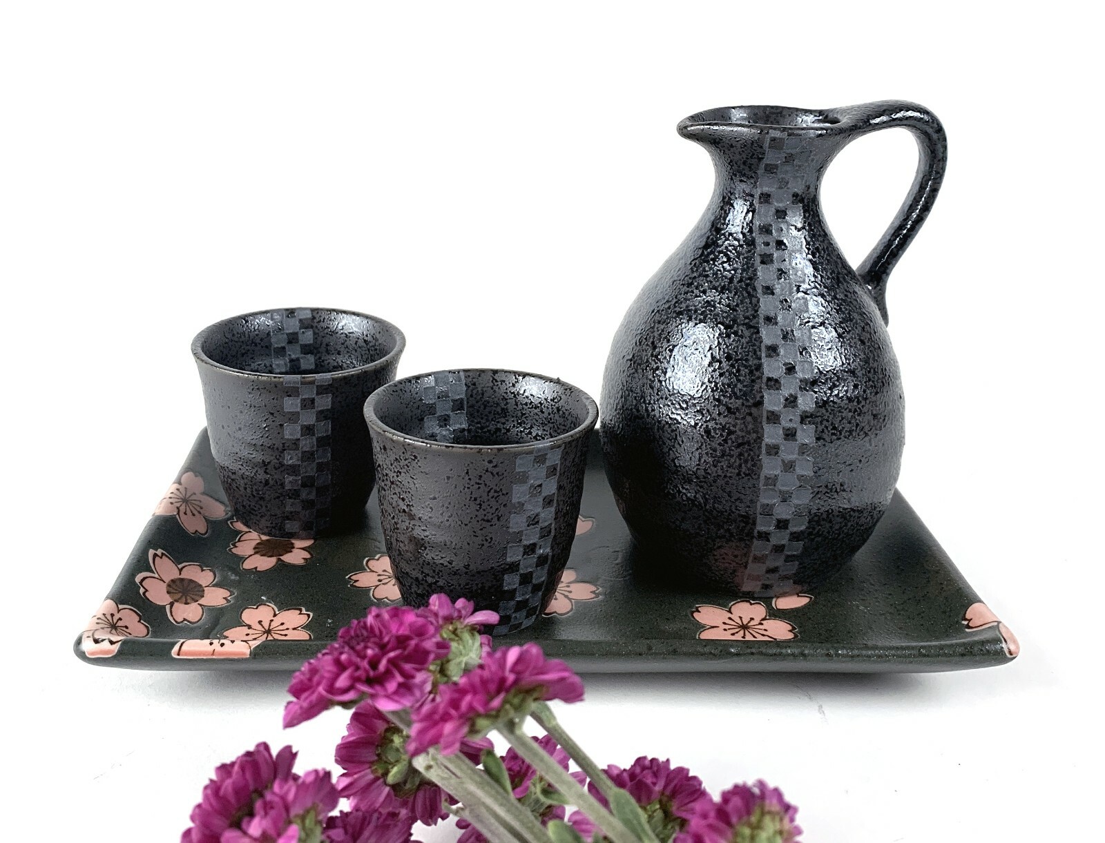 JapanBargain Japanese Authentic Saki Set Sake decanter and Saki Cup Set ...