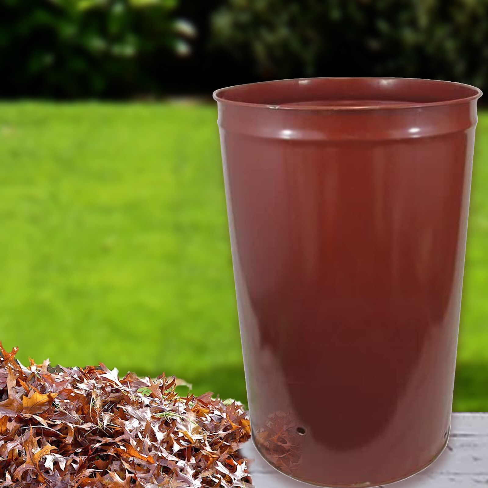 EXTRA LARGE INCINERATOR - 210L BURNER LEAVES FIRE WOOD CARDBOARD TWIGS ...