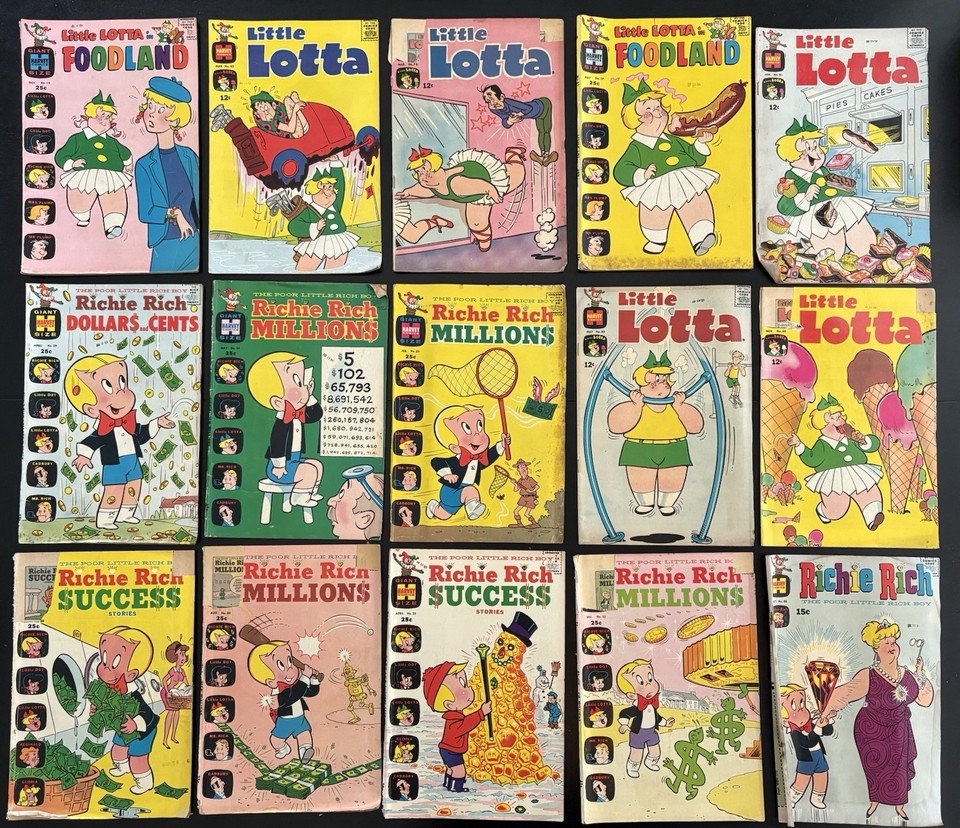 1960s Comic Book Lot (75) -Casper L, Richie Rich, Wendy, Little Audrey,Lotta,Dot | eBay