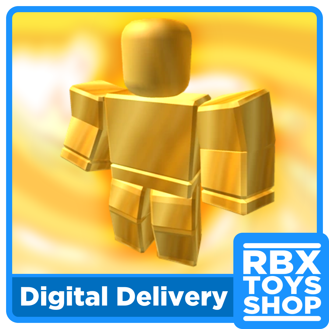 R0BL0X The Golden Robloxian GOLD Item Toy Code DELIVERED Via eBay ...