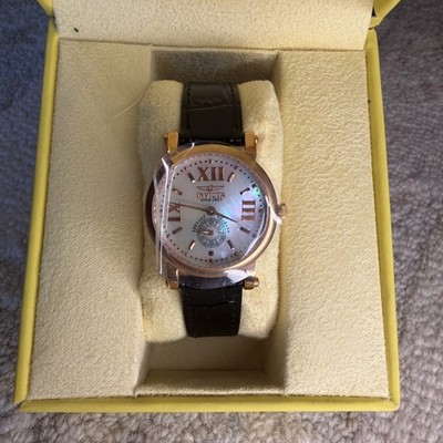 Invicta Women's Rose Gold Plated Dress Watch w/ Leather Band 2816 | eBay