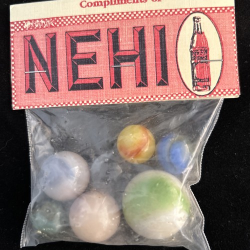 Vintage Nehi Advertising Marbles Set In Original Bag | eBay