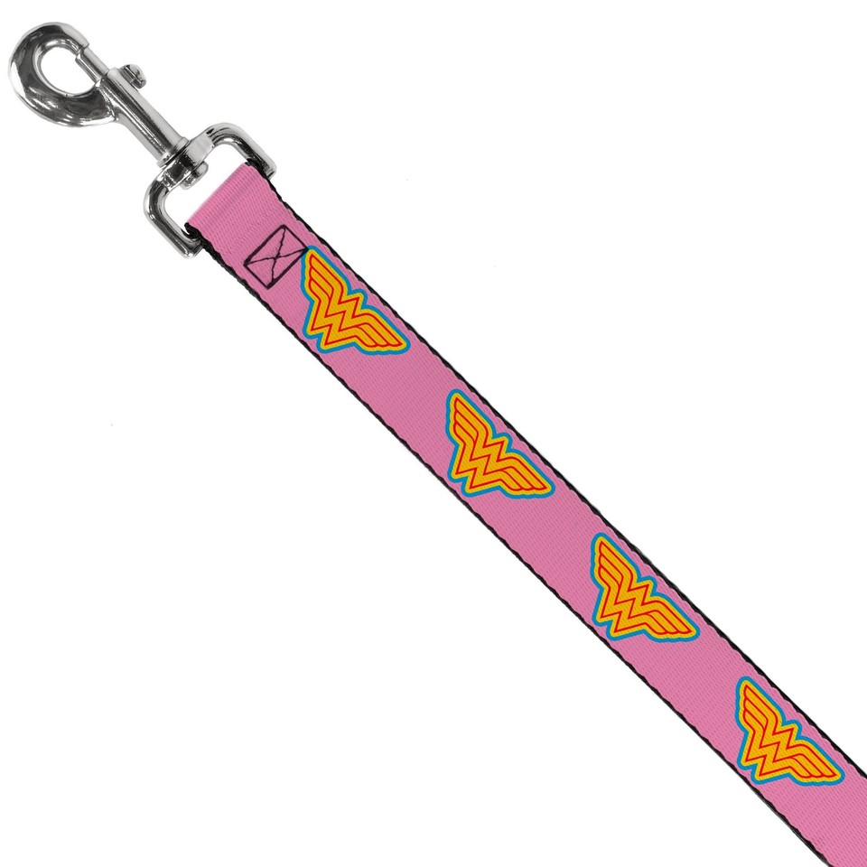 Dog Leash 6-FEET Wonder Woman Logo Pink/Blue/Yellow/Pink | eBay