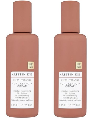 2 Bottles (8.45 fl oz each) Kristin Ess Ultra Hydrating Curl Leave-In ...