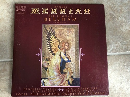 Handel Messiah Sir Thomas Beecham Royal Philharmonic Orchestra 3 Record ...