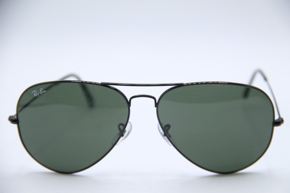 RAY-BAN RB 3026 L2821 BLACK AVIATOR GUNMETAL AUTHENTIC FRAMES ...