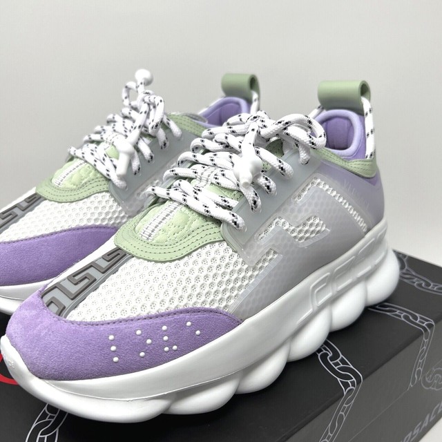 Size 7.5 - Versace Chain Reaction Green/Purple/White for sale online | eBay