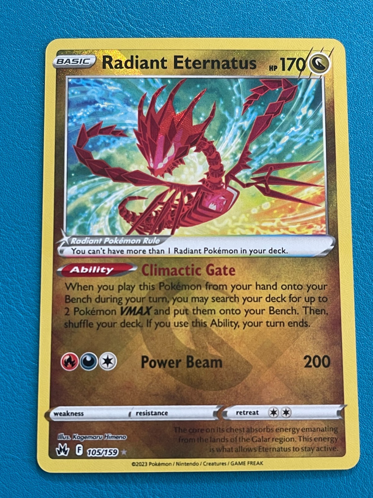 Pokemon Radiant Eternatus 105/159 Crown Zenith Ultra Rare Holo NM | eBay