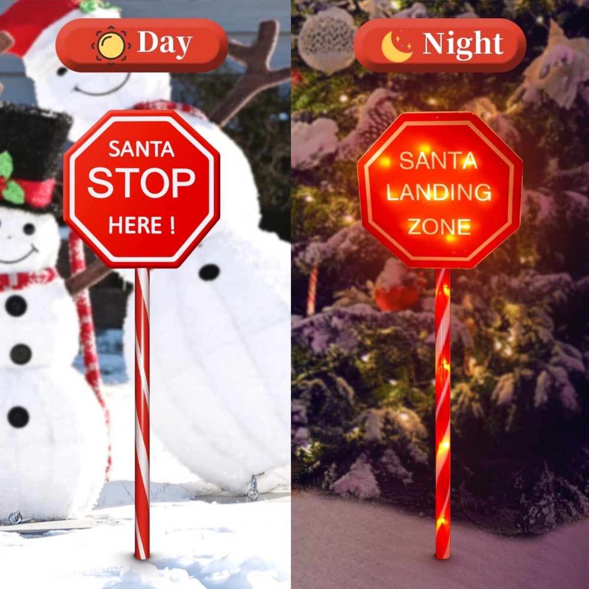 Santa Landing Zone Lights Santas Runway Lights Decoration Indoor