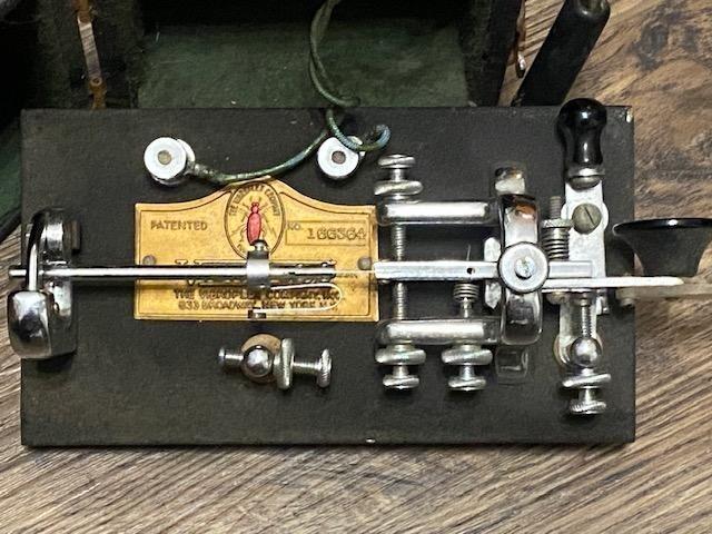 Antique Vibroplex Telegraph Key in Original Box Case | eBay