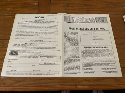 UFO Investigator NICAP Pamphlet 1976 December Flying Saucers Alien | eBay