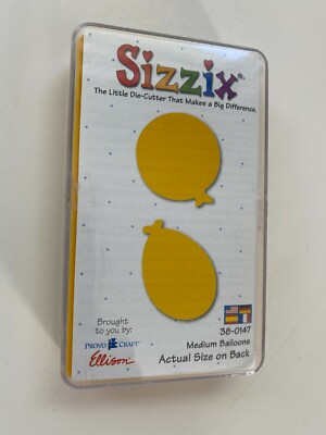 Sizzix "Medium Balloons Die Cutter" #38-0147 | eBay