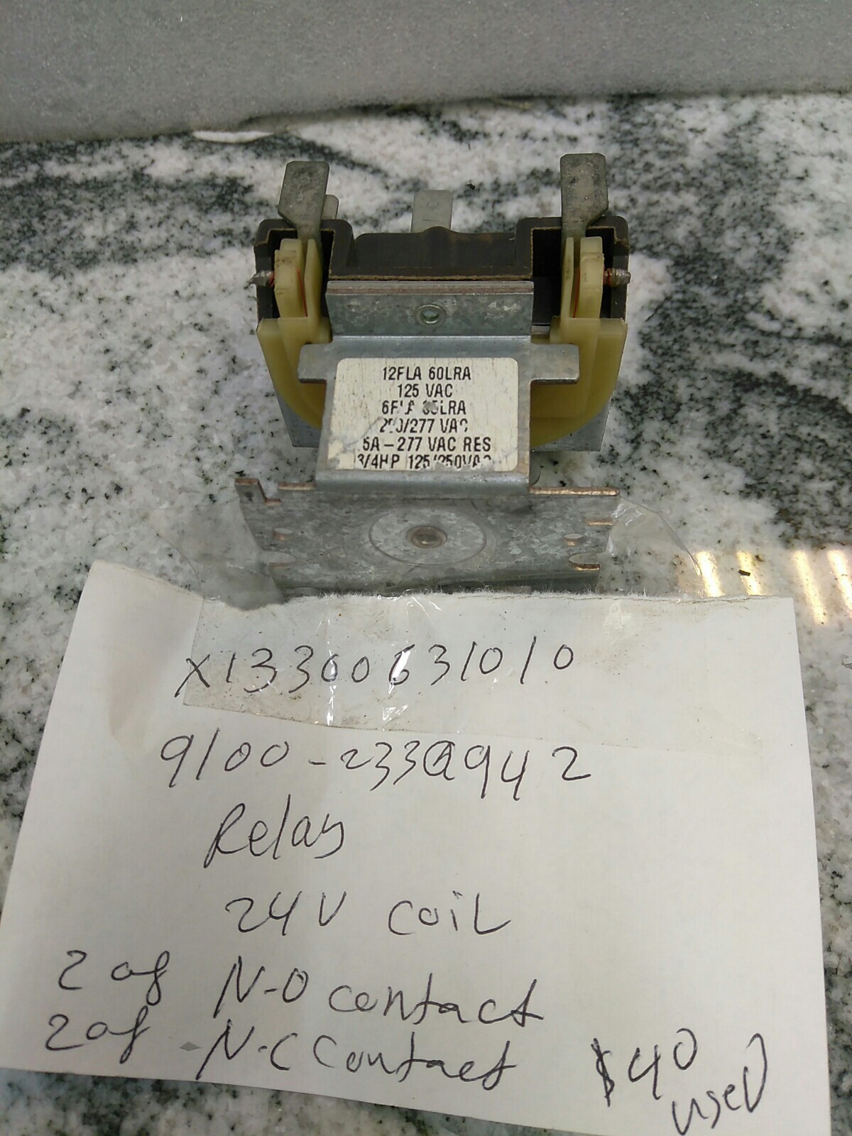 X13300631010 9100-233Q942 Relay 24V Coil, 2 N.O, 2 NC CONTACTS(50B1) | eBay