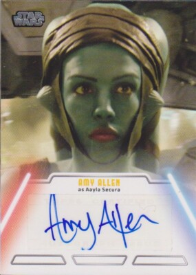 2013 STAR WARS JEDI LEGACY AMY ALLEN AS AAYLA SECURA AUTOGRAPH CARD | eBay