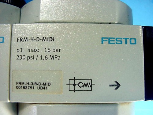 Festo 3/8" Air Filter/Regulator HE-DI-MIDI LFR-3/8-D-7-MIDI-A FRM-H-3/8 ...