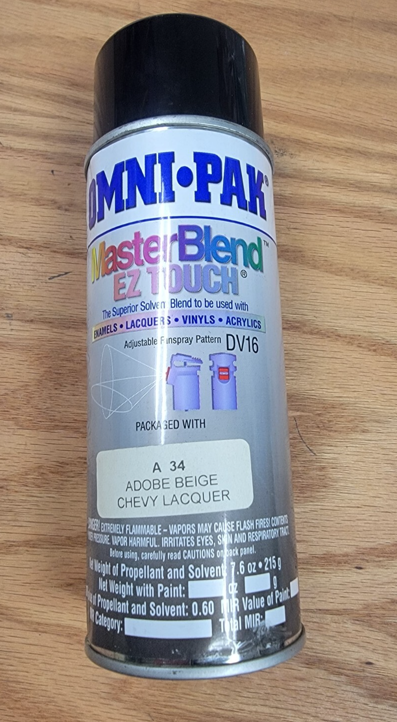 1956 1957 CHEVY ACRYLIC LACQUER TOUCH UP SPRAY PAINT ADOBE BEIGE | eBay