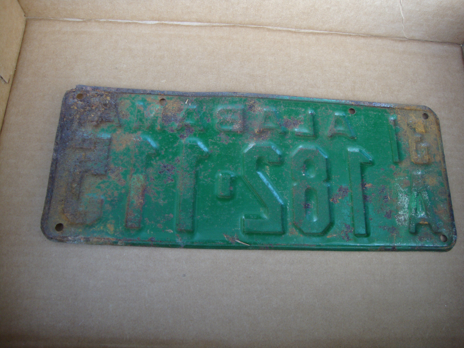 Vintage Original 1931 Alabama License Plate Tag A-182-115 Model A Year ...