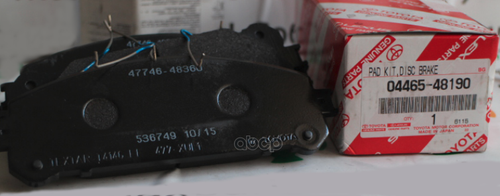 04465-48190 Toyota Pad kit, disc brake, front 0446548190, New Genuine ...