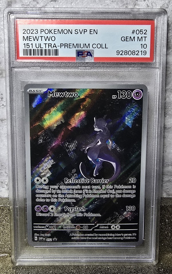 2023 POKEMON SVP EN-SV BLACK STAR PROMO 151 ULTRA-PREM COLL #052 MEWTWO ...