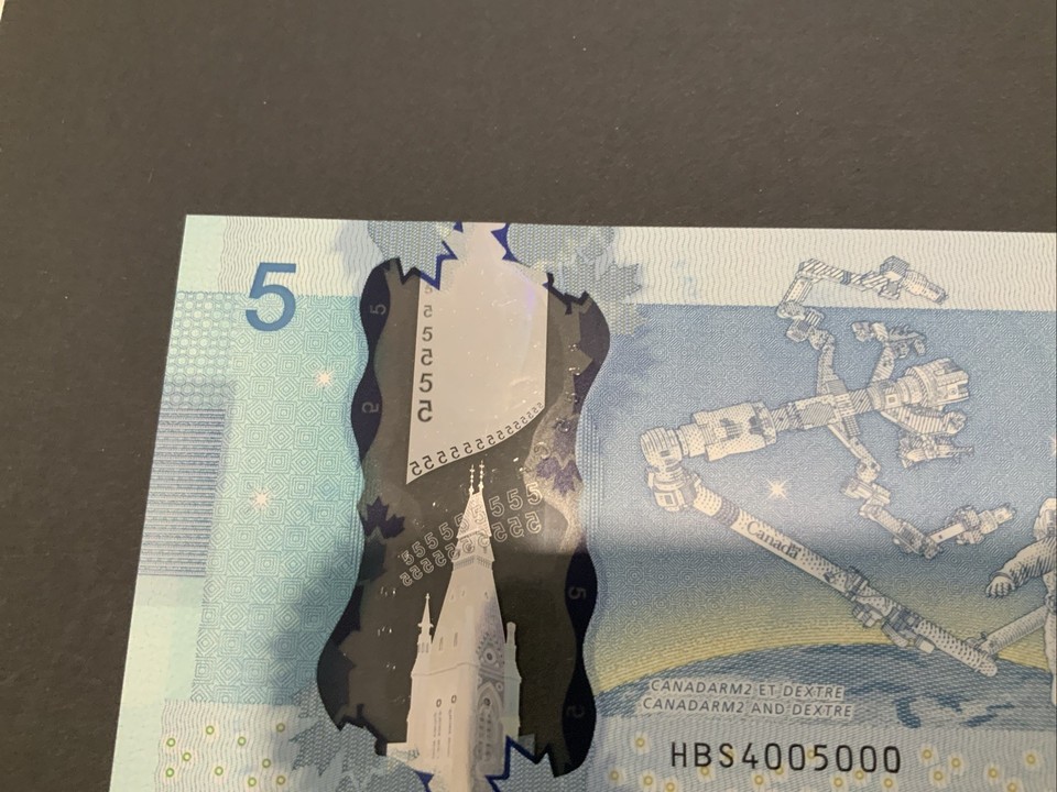 Bank Note CANADA $5 Dollars 2013 Macklem/Poloz UNCIRCULATED Polymer ...