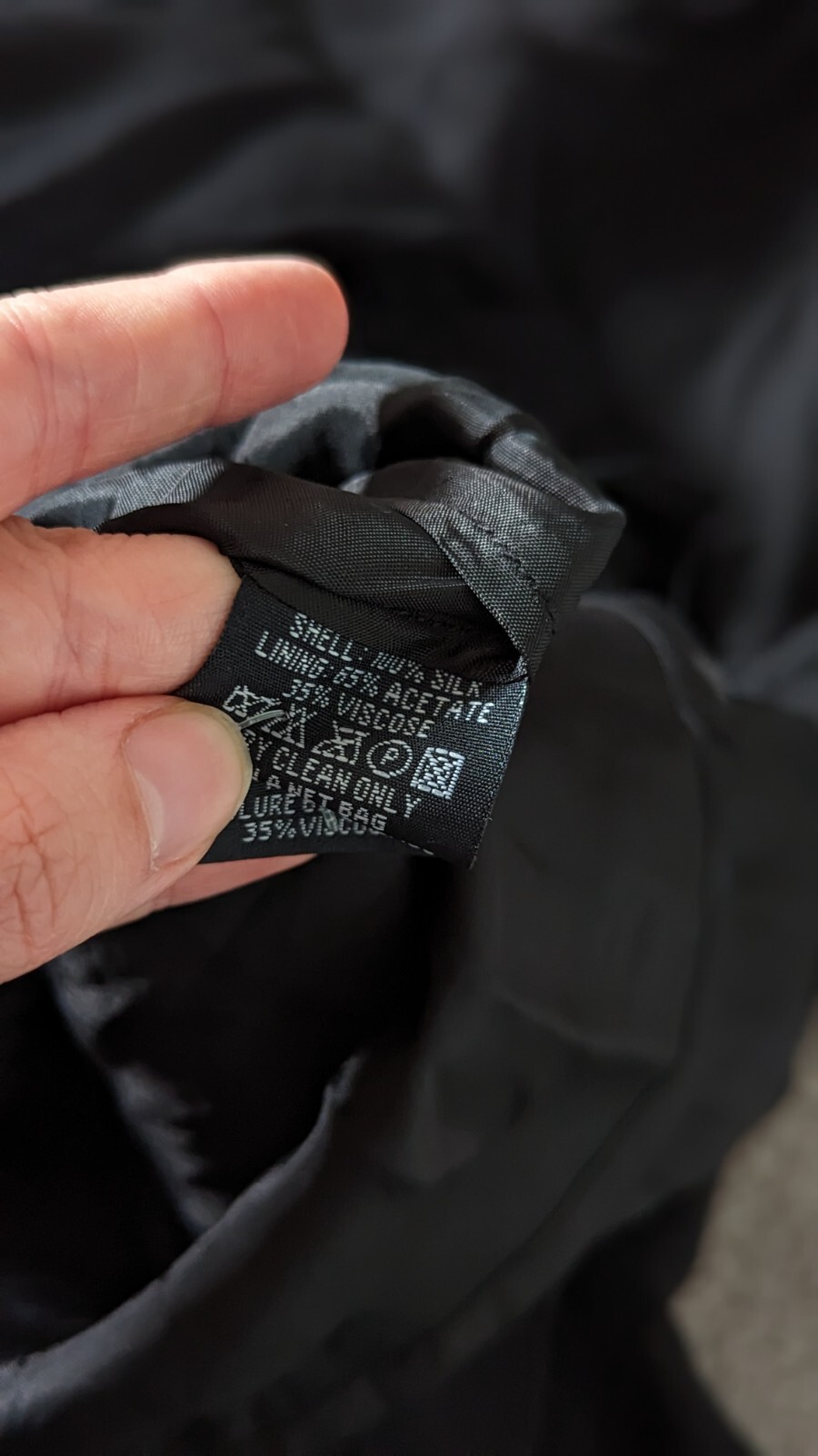 Vintage Hobbs Black Whimsygoth Silk Dress Handkerchief Hem uk 10 ...