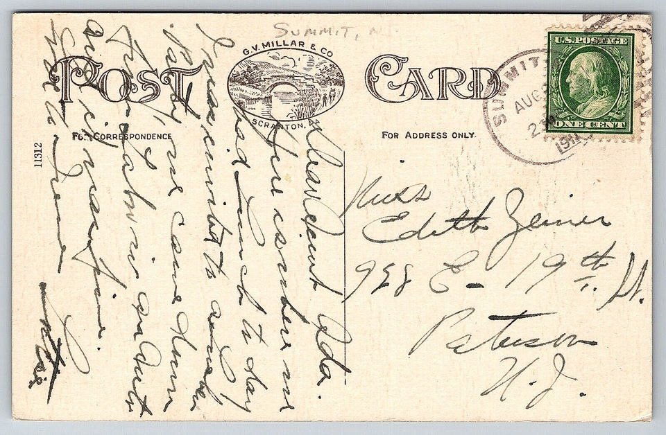 Original Old Vintage Outdoor Postcard The Blackburn Summit New Jersey ...