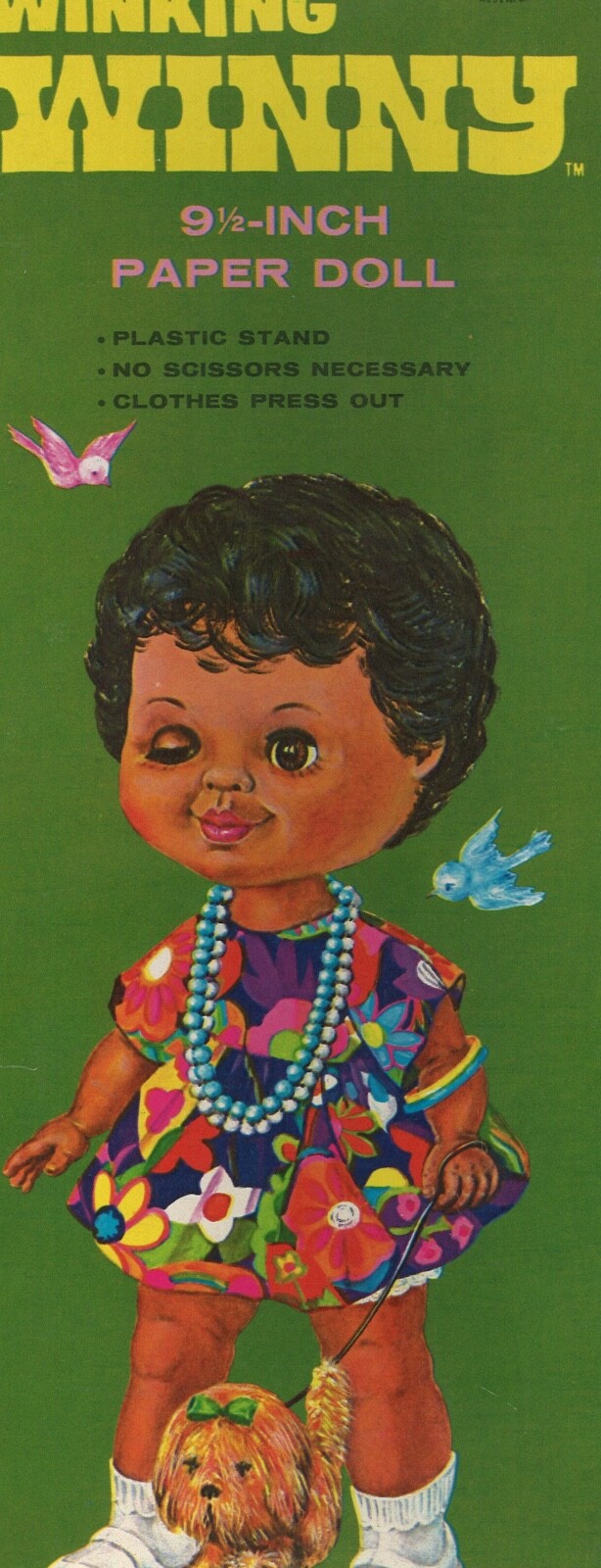 VINTAGE 1960s WINKING WINNIE PAPER Doll LASER REPRODUCTIN~Org SZ UNCUT ...