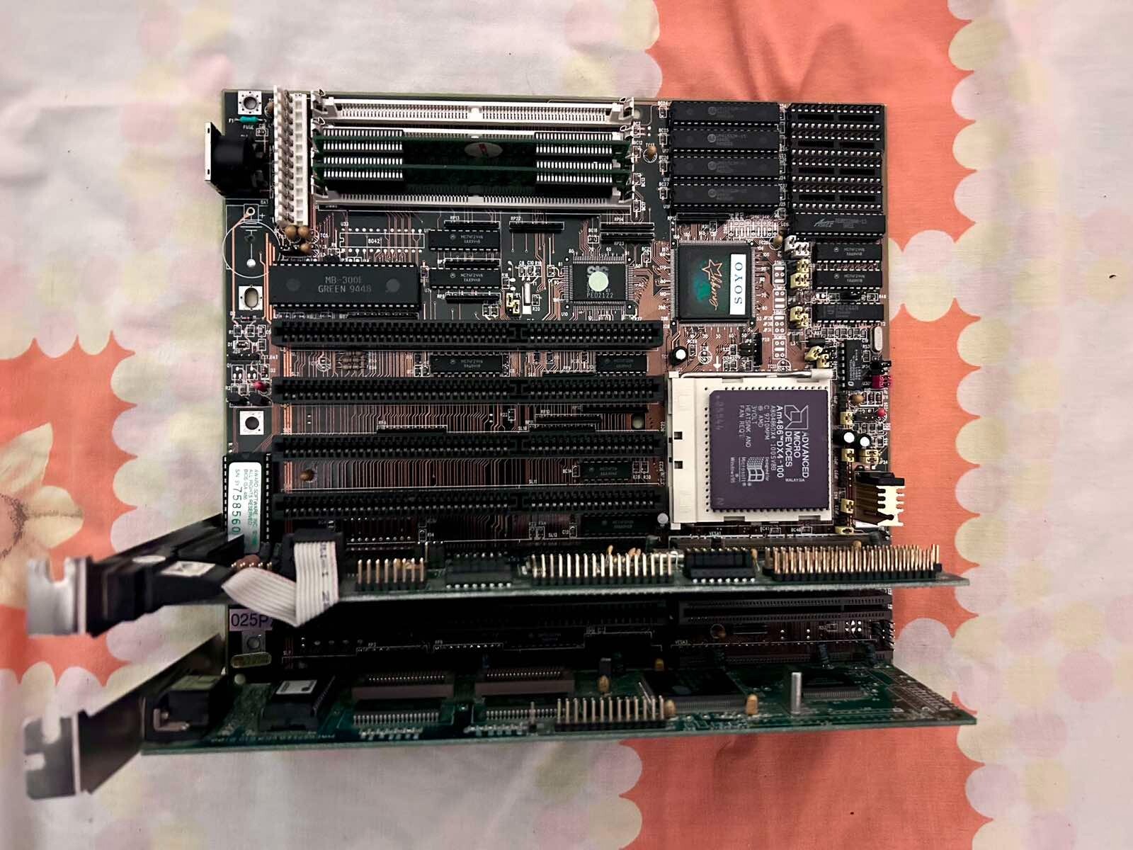 RETRO 486 VLB combo Soyo SY-025P2 + AMD Am486 DX4-100 + 16MB RAM ...