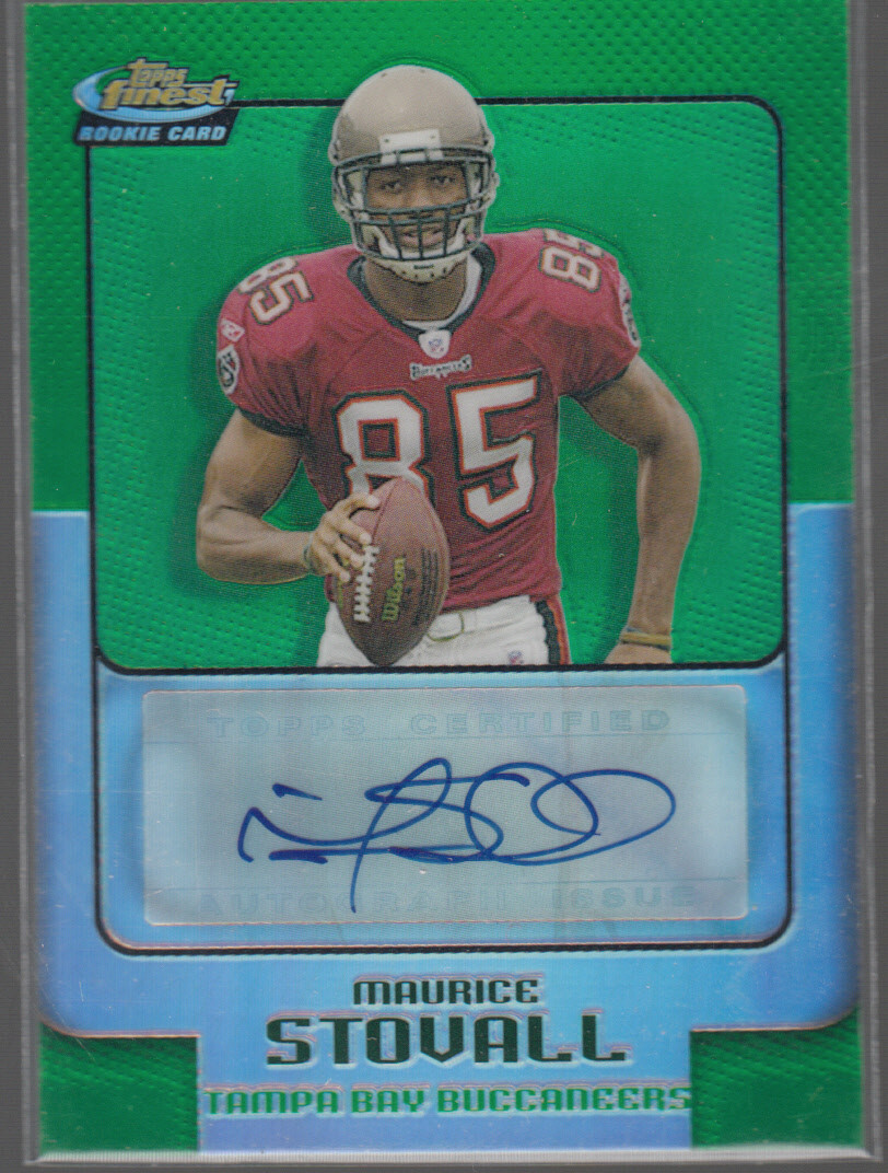 2006 Topps Finest - Green Refractor #173 Maurice Stovall /199 (AU, RC ...